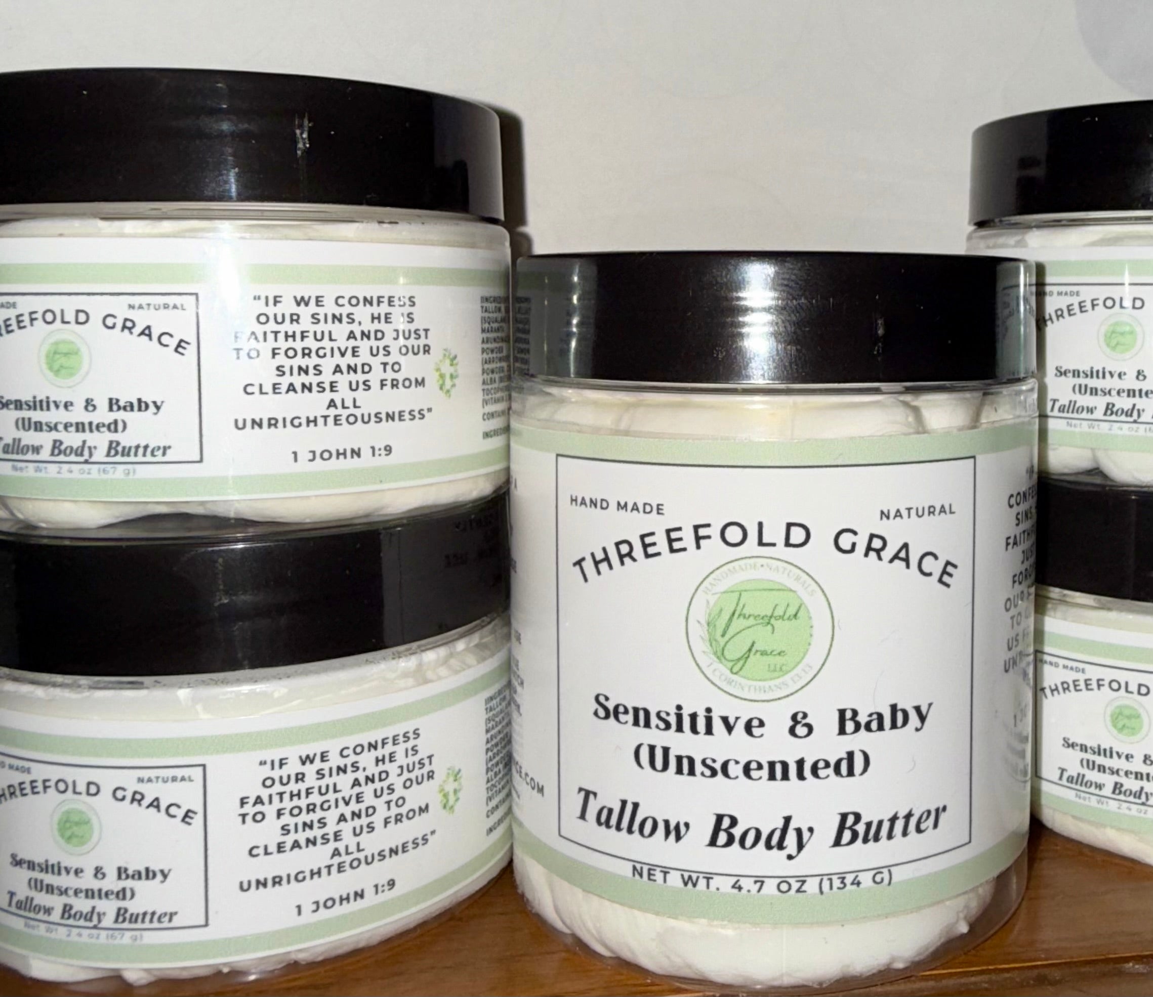 Unscented Tallow Body Butter – Threefold Grace
